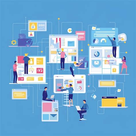 Premium Photo 2d People Working On A Project And Programming Concepts