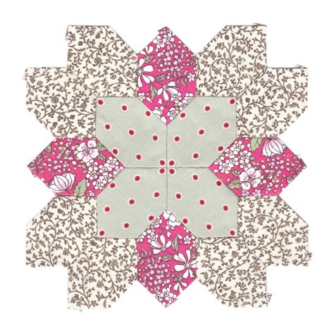 Elongated Hexagon Epp Template Crosses English Paper Piecing Template
