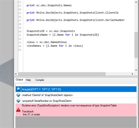 Auto Make Snapshot Active By Name Scripting Mcneel Forum