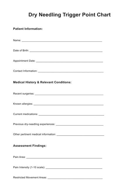 Trigger Point Chart Example Free PDF Download