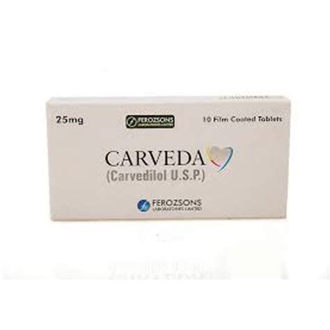 Buy Original Carveda 12 5mg Tab German In Pakistan Homeopathic Medicine Pakistan