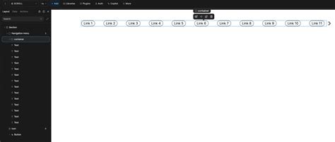 Horizontal Navigation Scrollbar With Button To Scroll How Do I