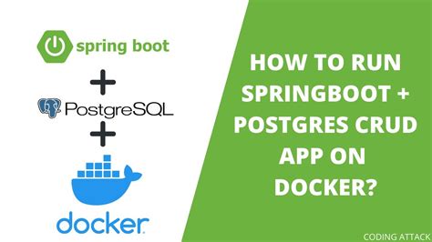 How To Run Java Springboot And Postgres Crud App On Docker Springboot Crud Postgresql