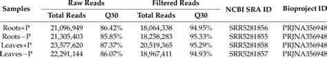 Summary Of Sequencing Reads And Transcriptome Statistics Download