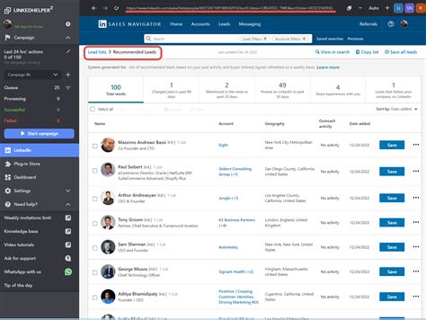 How To Filter And Collect Profiles Via Linked Helper Linked Helper