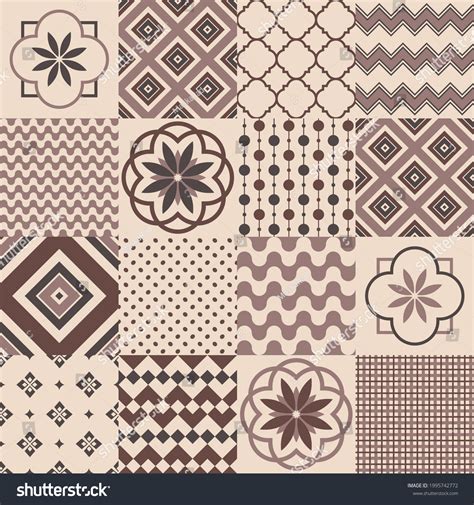 Beige Ceramic Tile Design Bitmap Copy Stock Illustration 1995742772