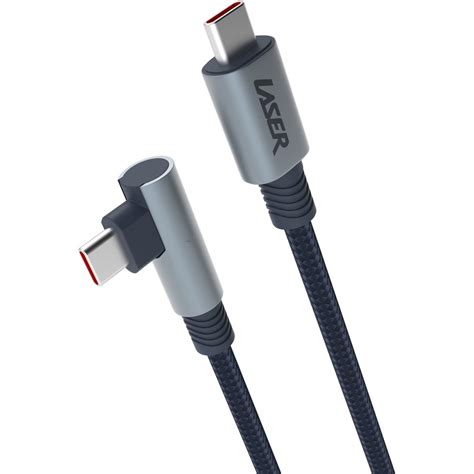 Laser 1m 100w Usb C To Usb C Right Angled Braided Cable Big W