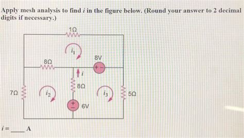 Solved Apply Mesh Analysis To Find I In The Figure Below Chegg
