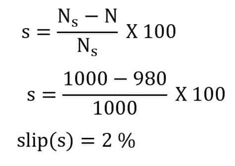 AC Induction Motor Slip Calculator Electrical Volt
