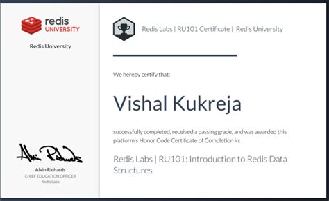introduction to caching redis and certification vishal kukreja