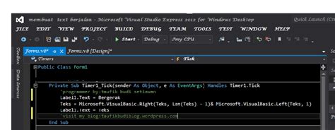 Membuat Teks Berjalan Dengan Developer Webmaster