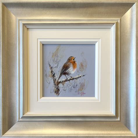 Ruby Keller Singing Robin Original Painting Unicorn Gallery