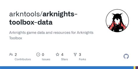 GitHub Arkntools Arknights Toolbox Data Arknights Game Data And Resources For Arknights Toolbox
