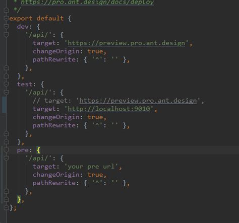 问题 如何只用一个文件管理api开发环境 和 生产环境 下只是 http前缀不同 Issue ant design ant design pro GitHub