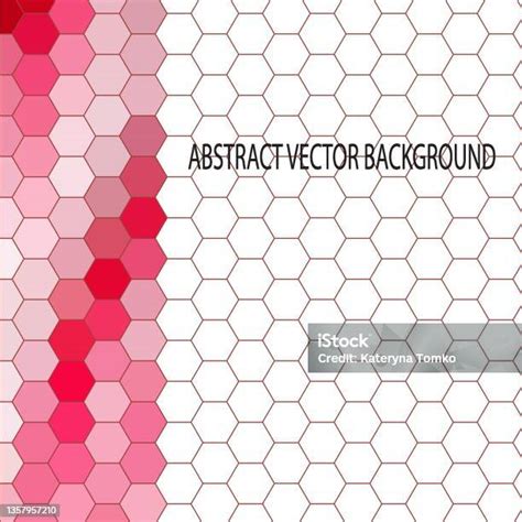 벡터 적색 육각형 프레젠테이션 배경입니다 광고를 위한 템플릿입니다 다각형 스타일 Eps 10 0명에 대한 스톡 벡터 아트 및 기타 이미지 Istock