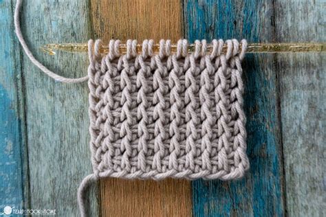 How To Crochet The Tunisian Half Double Crochet Stitch Heart Hook Home