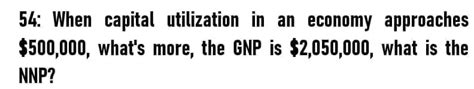 Solved 54 When Capital Utilization In An Economy Approaches