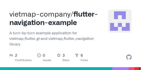 github vietmap company flutter navigation example a turn by turn