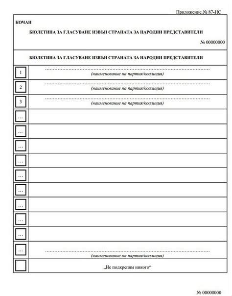 ЦИК показа бюлетините за гласуване в страната и в чужбина вижте ги