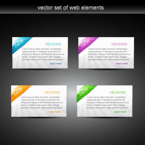 Web Elements 221168 Vector Art At Vecteezy