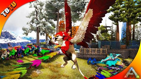 THE BEST GRIFFIN MUTATIONS EVER! PAINTING COMPETITON! Ark Survival Mutation Zoo - YouTube