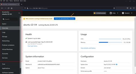 How To Install Cockpit Web Console On Ubuntu 2204