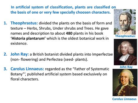 Artificial System Of Classification Pptx