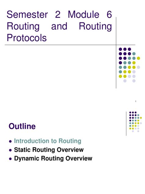 Semester 2 Module 6 Routing And Routing Protocols Download Free Pdf