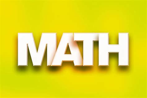 Math Concept Word Art Illustration Multiplication Calculate Typography