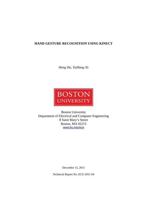 pdf hand gesture recognition using kinect gesture recognition using