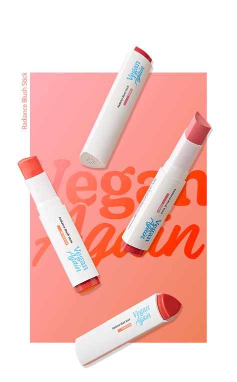 비건어게인 래디언스 크림 블러셔 스틱 2 Colors