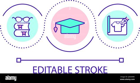 Dress Making Courses Loop Concept Icon Stock Vector Image And Art Alamy