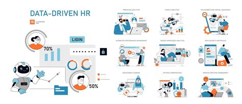 Data Driven Hr Set Vector Illustration 42115486 Vector Art At Vecteezy