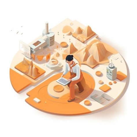 premium ai image exploring boundless horizons an isometric journey of