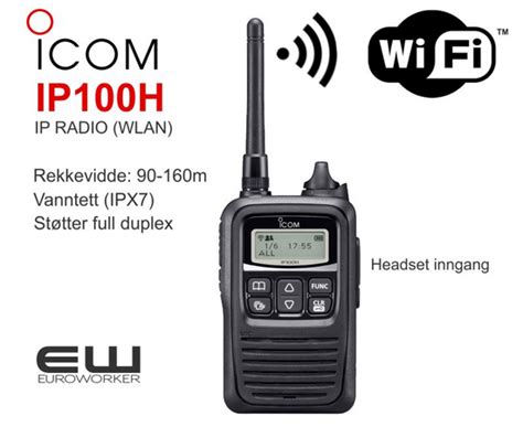 Icom Ip100h Lisensfri Ip Wlan Radioterminal