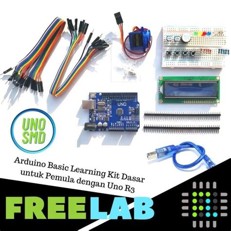 Jual Paket Belajar Arduno Kit Dasar Utk Pemula Dgn Uno R3 Smd