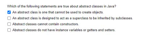 Solved Which Of The Following Statements Are True About