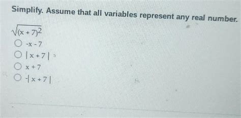 simplify assume that all variables represent any