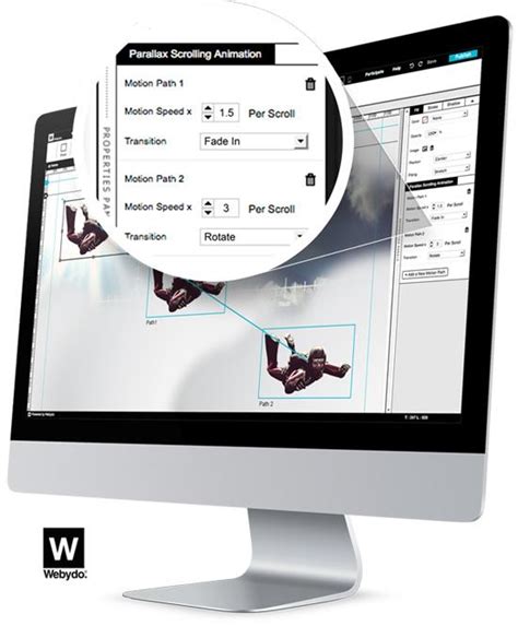 Create Parallax Scrolling Sites Without Writing Code Webydo Web Resources WebAppers