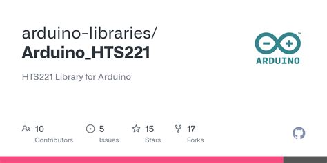 GitHub Arduino Libraries Arduino HTS221 HTS221 Library For Arduino