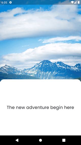 Flutter Absolute Positioning On The Screen And Overlay Of Image Of To The Top Portion Of App