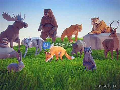 Poly Art Forest Set Unityhub Pro бесплатные ассеты для Unity и Unreal Engine