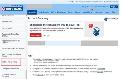 How To E Verify Your Itr Using Hdfc Netbanking