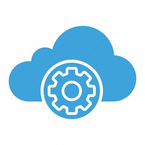 Cloud Computing Cloud Storage Configuration Gear Installation Options Settings Icon