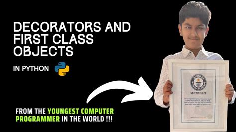 Decorators And First Class Objects In Python Youtube