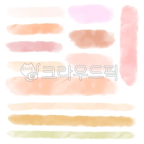 밑줄 강조 수채화 형광펜 붓 사진이미지일러스트캘리그라피 그림그리는작가