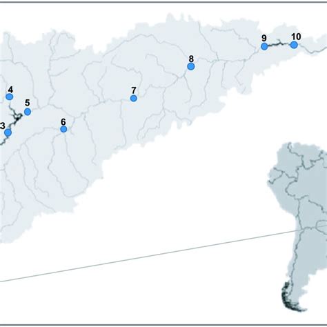 Map Of Jequitinhonha River Basin Sampling Locations Download