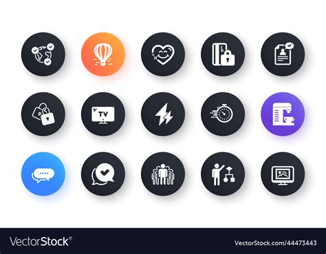 Minimal Set Of Electricity Approved And Algorithm Vector Image
