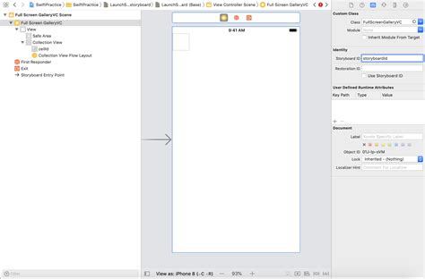Ios Uiviewcontroller Xib File Containing A Collectionview With A