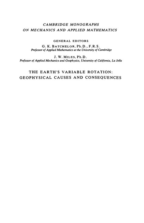 solution the earth s variable rotation geophysical causes and